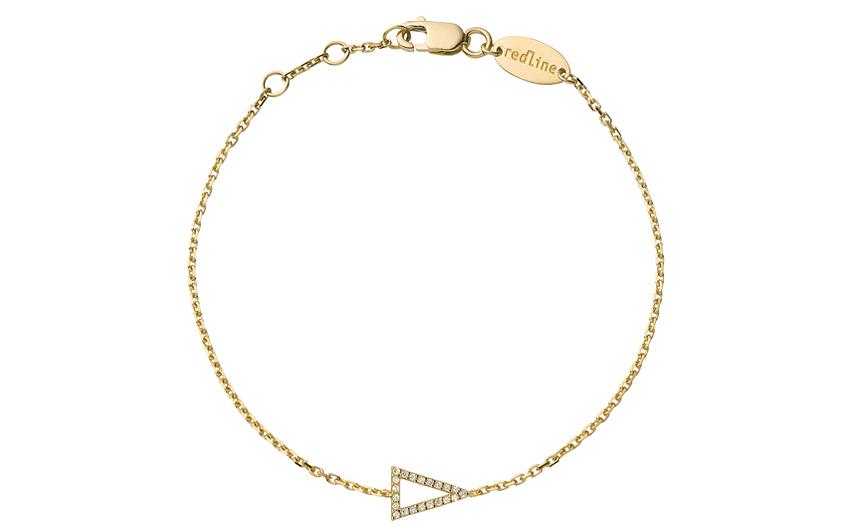 Yellow Gold Bracelet,Peak Chain Redline Jewelry - Redline